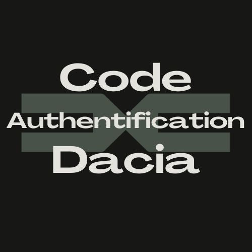 Dacia authentication key – Code Authentification